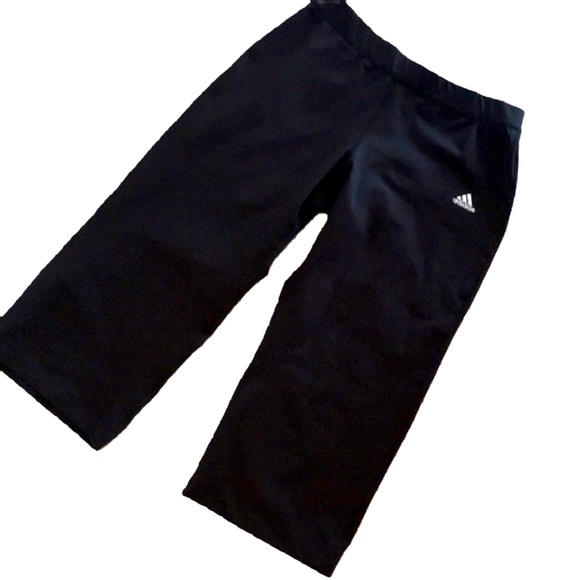 adidas | Pants & Jumpsuits | Adidas Black Capri Leggings Cropped Pants ...